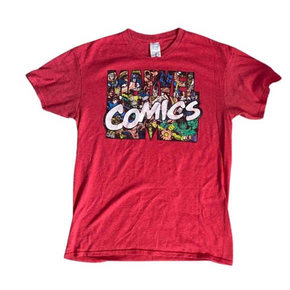 Delta | Shirts & Tops | Marvel Comics Red Graphic Youth Tshirt Size ...